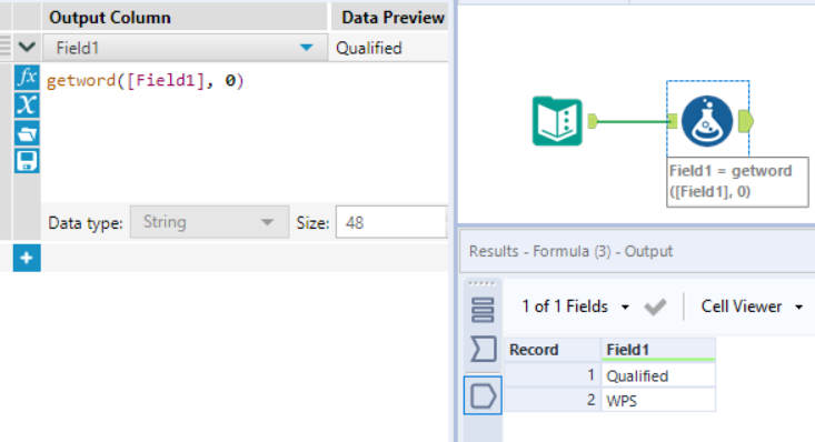 Parse the first word out of a string - Alteryx Community