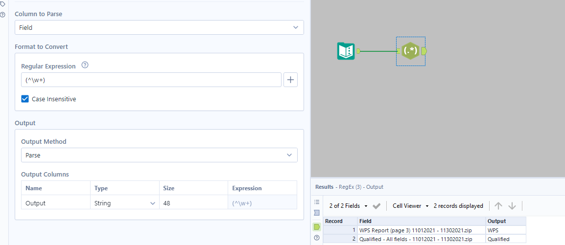 Parse the first word out of a string - Alteryx Community