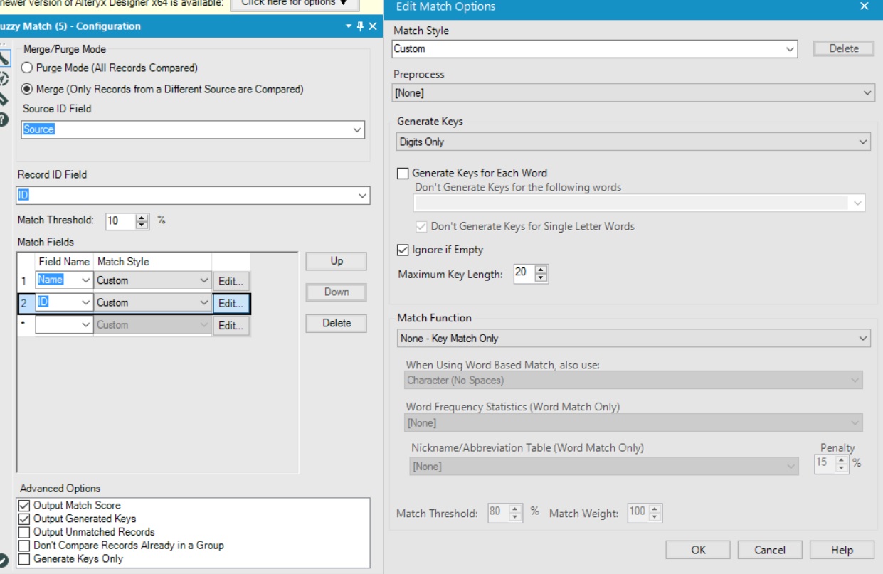 Solved: Row Level Fuzzy Matching - Alteryx Community