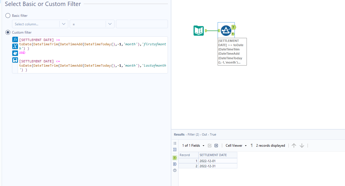 Solved: Previous months data - Alteryx Community