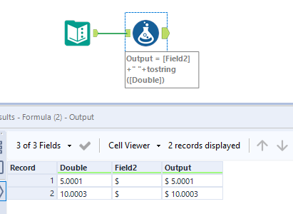 Solved: Concatenating Currency Symbol with Double Type Val... - Alteryx Community