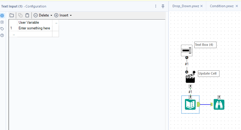 Change a user variable in an analytic app by using... - Alteryx Community