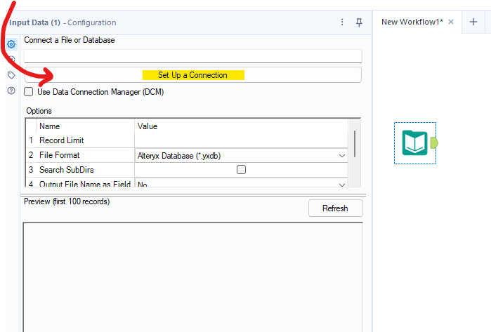 My Input Data Tool is no longer filling in options... - Alteryx Community
