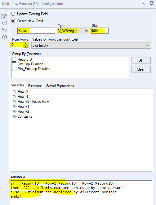 Minimum for different columns - Alteryx Community