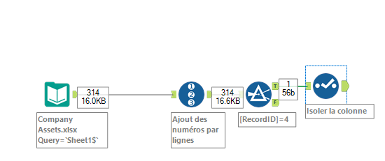 Reporter une donnée dans un cellule depuis un autr... - Alteryx Community