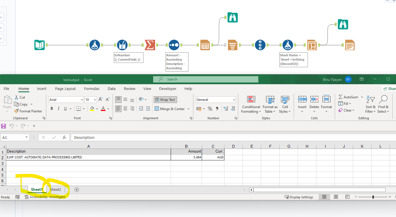 Invoice with data in Output - Alteryx Community