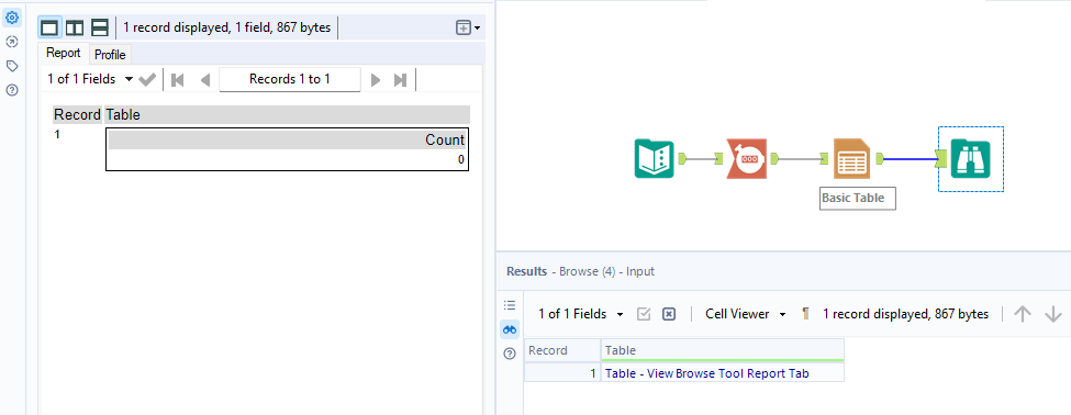 Solved Issue With Count Tool And Basic Table Tool Alteryx Community
