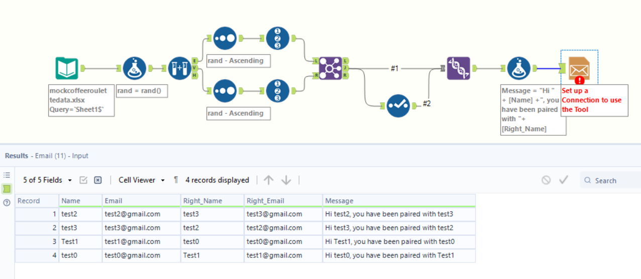 Creating a Coffee Roulette Automatically - Alteryx Community