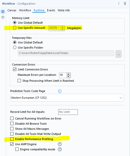 Memory Limit Exceeded - How to Isolate Cause withi... - Alteryx Community