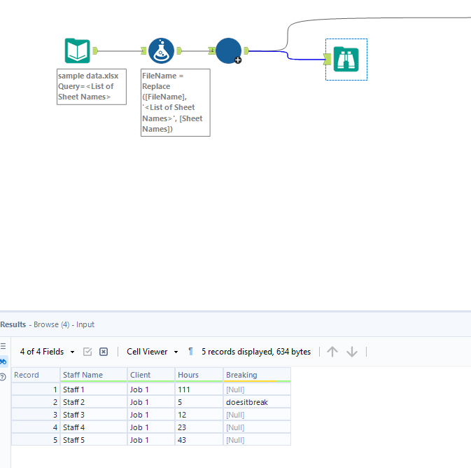 Solved: reading from multiple worksheets in 1 input file - Alteryx Community