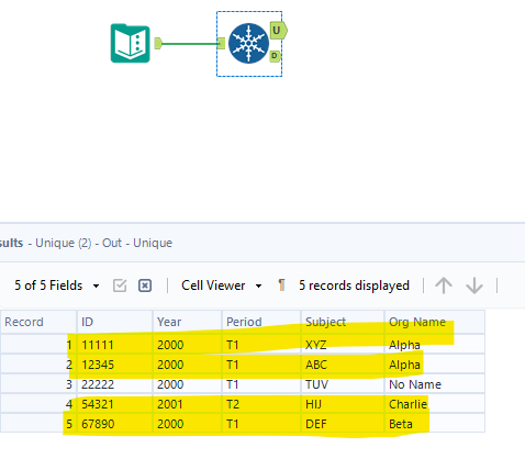 Filtering out record from duplicate rows - Alteryx Community
