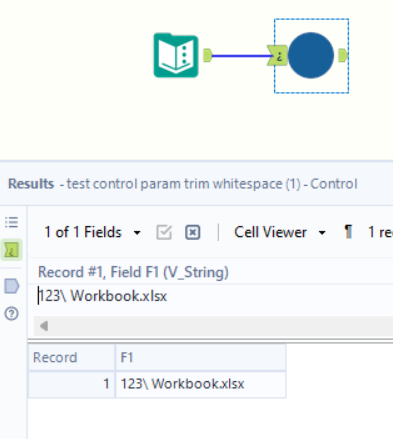 Solved: Control Parameter Removing Whitespace & Causing Er... - Alteryx ...