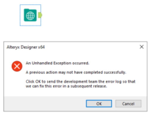 Solved: Error When Adding Map Input Tool - Alteryx Community