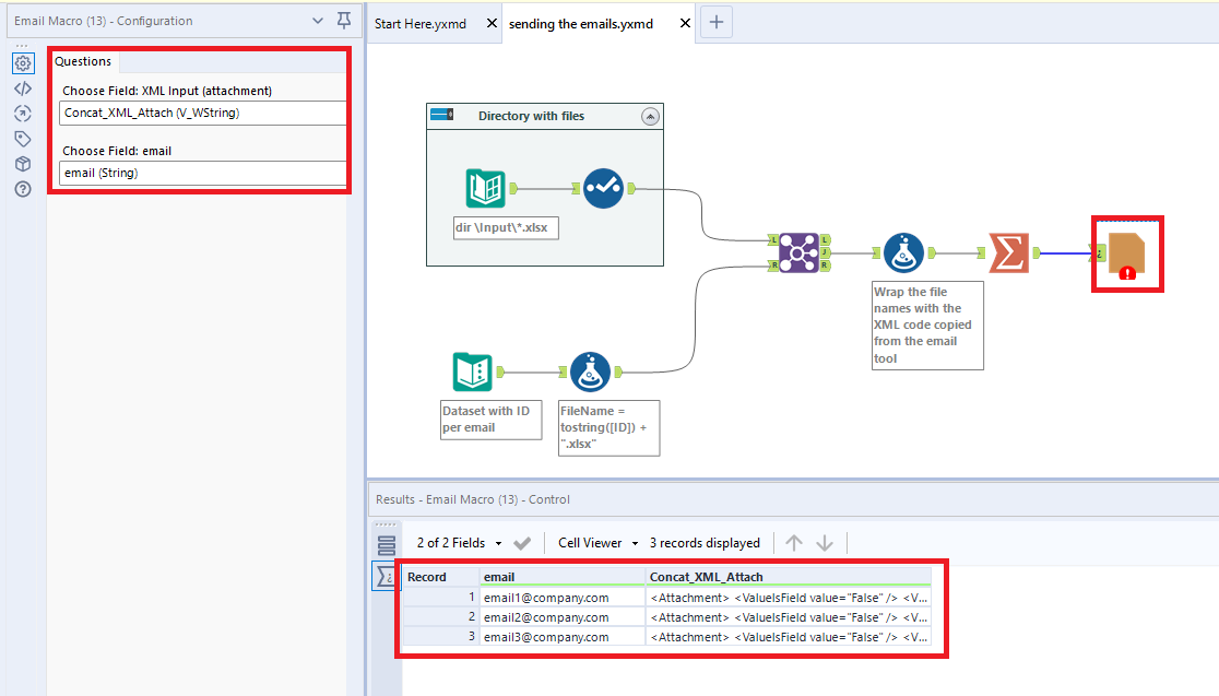 Solved: sending the emails - Alteryx Community