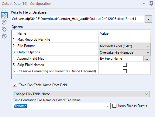 Solved A Little Help With Multiple Excel Output Files Ba Alteryx Community