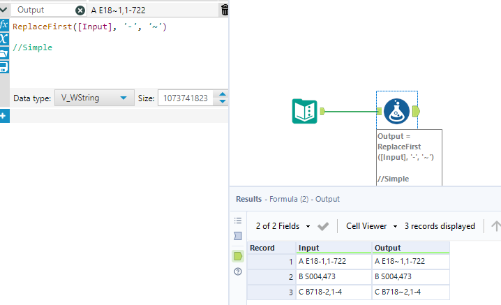 Solved: If string contains a hyphen before the comma, chan... - Alteryx Community