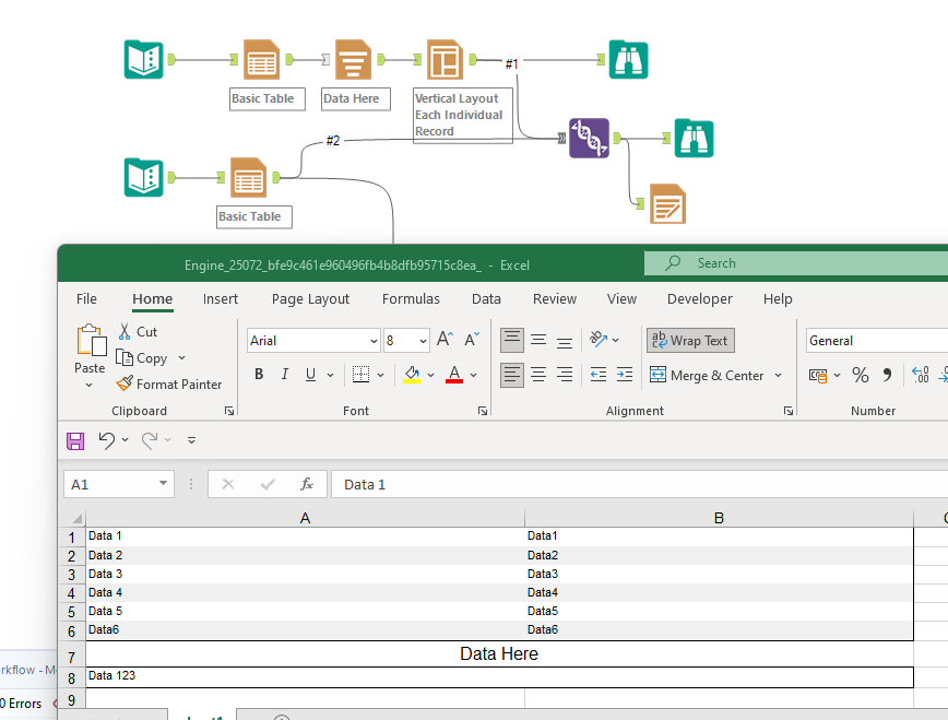 Merging cells with Data horizontally - Alteryx Community