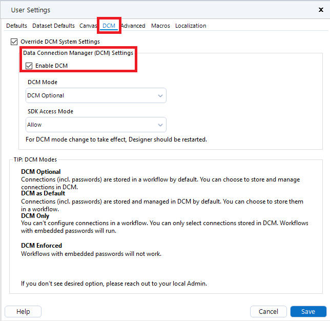 Solved: Using DCM with In-DB connection? - Alteryx Community