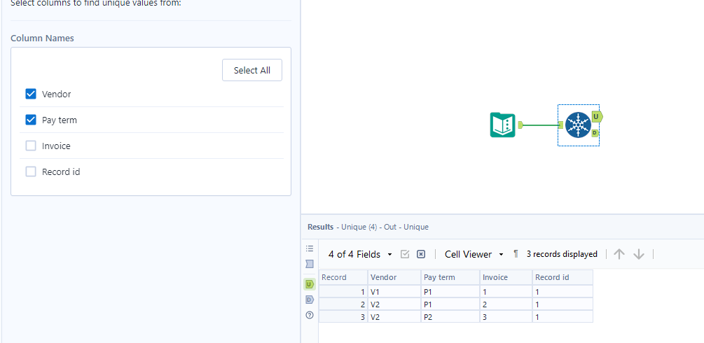 Filtering the unique records based on record id - Alteryx Community