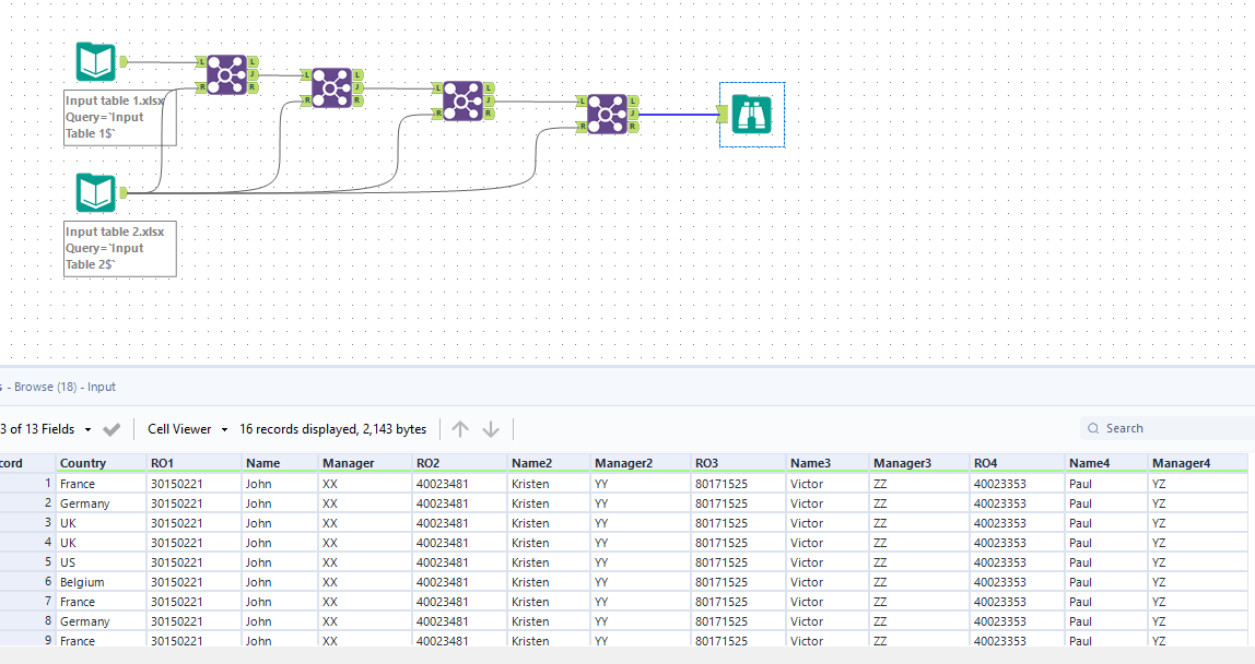 Vlookup on multiple columns - Alteryx Community