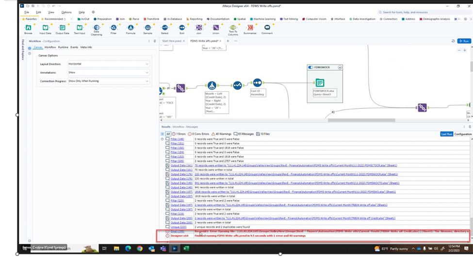 Error Opening file / Filename - Alteryx Community