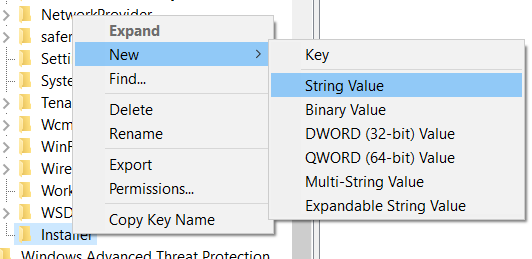 How to enable Windows Installer log
