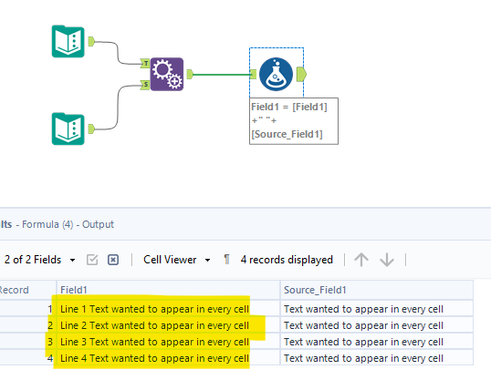 Solved: Embedded new lines - Alteryx Community