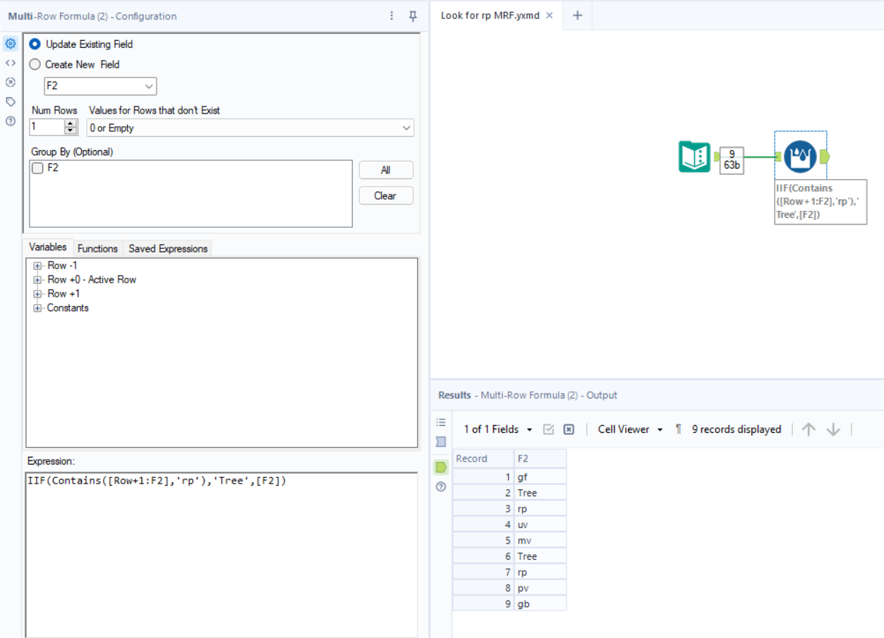 Solved: If statement for rows?? - Alteryx Community