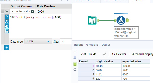 Solved: Round up To The Nearest Hundred - Alteryx Community