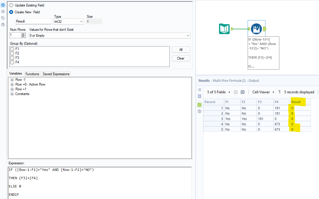 Solved: Multi-Row Formula translation from Excel - Alteryx Community