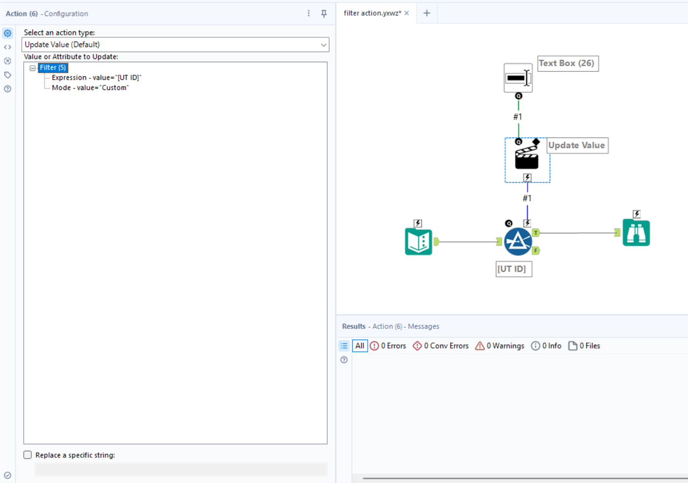 Solved: Having difficulty with using text input and action... - Alteryx ...