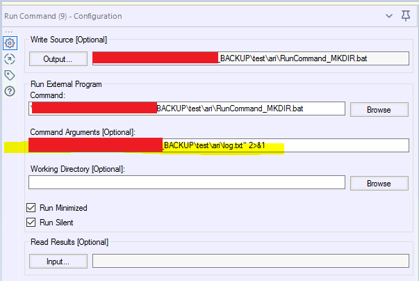The external program "Runcommand_MKDIR.bat" return... - Alteryx Community
