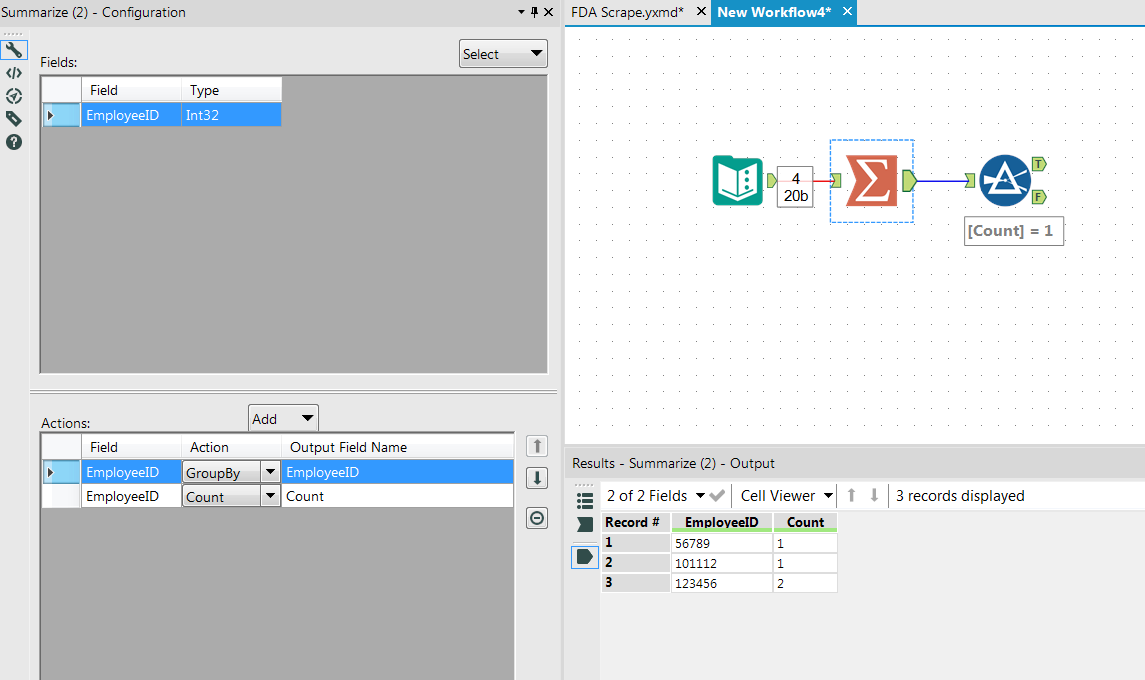Solved: Remove both duplicate values, not just the later o... - Alteryx Community