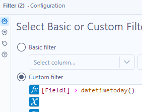 Solved: Workflow Future Date filter question - Alteryx Community