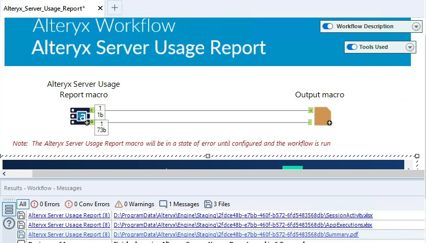 Help on - Alteryx Server Usage Report - Alteryx Community