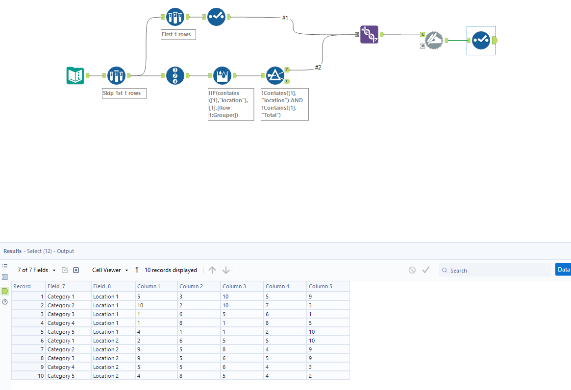 Solved: Taking Main header and location and put into its o... - Alteryx Community