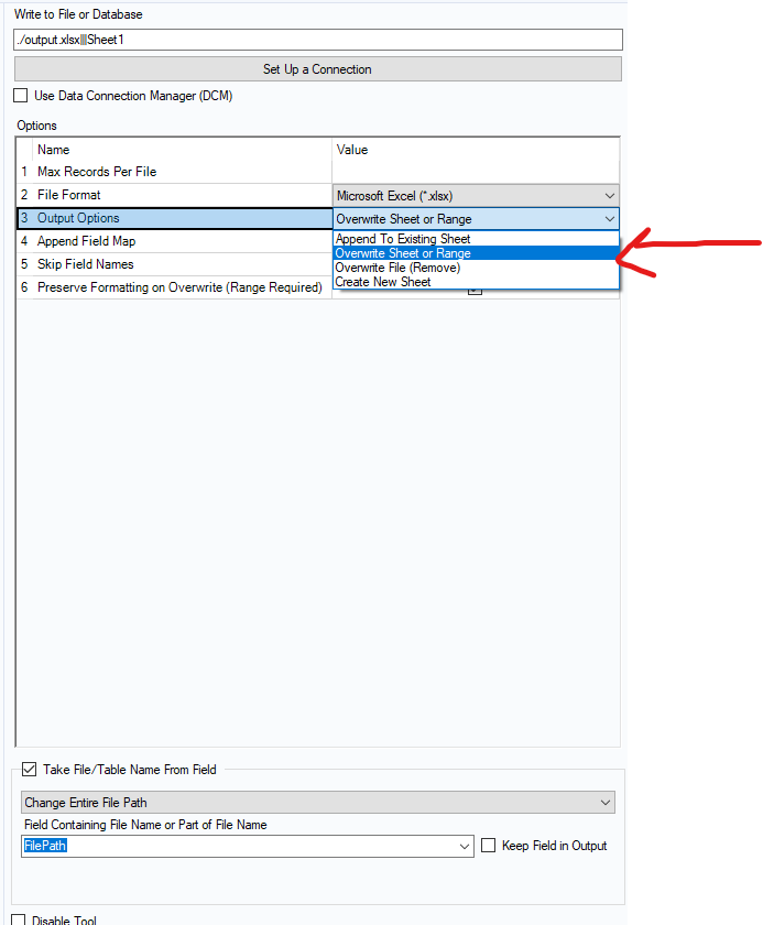 Writing several output files to existing sheet - Alteryx Community
