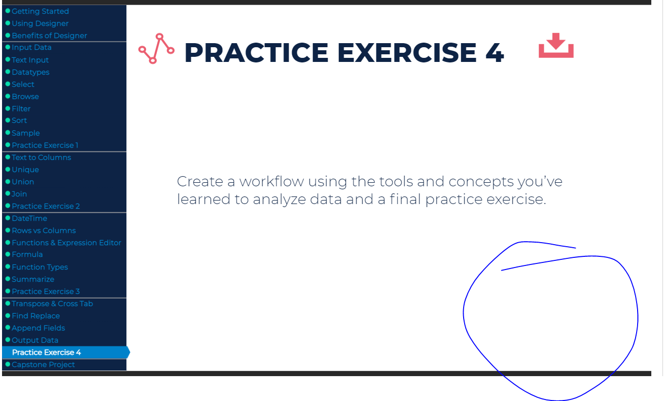Getting Started Learning Path Practice Exercise 4 - Alteryx Community