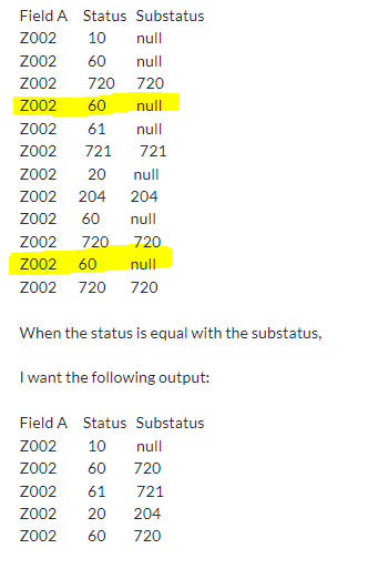 remove row and transfer the value to the previous ... - Alteryx Community