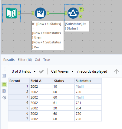 remove row and transfer the value to the previous ... - Alteryx Community