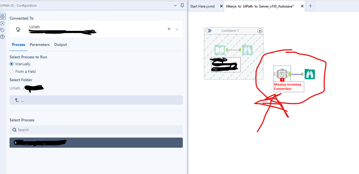 Solved: UiPath Connector - Missing Incoming Connection - Alteryx Community