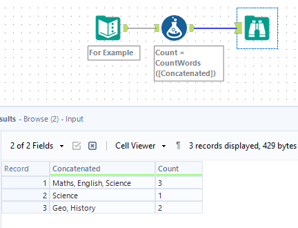 Solved: Count of concatenated value - Alteryx Community