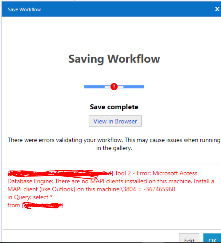 No MAPI Installed in the Machine, Error al cargar ... - Alteryx Community