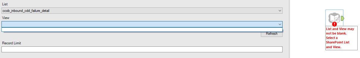 Solved: Sharepoint List Input | Alteryx 11.7 Views not pop... - Alteryx Community