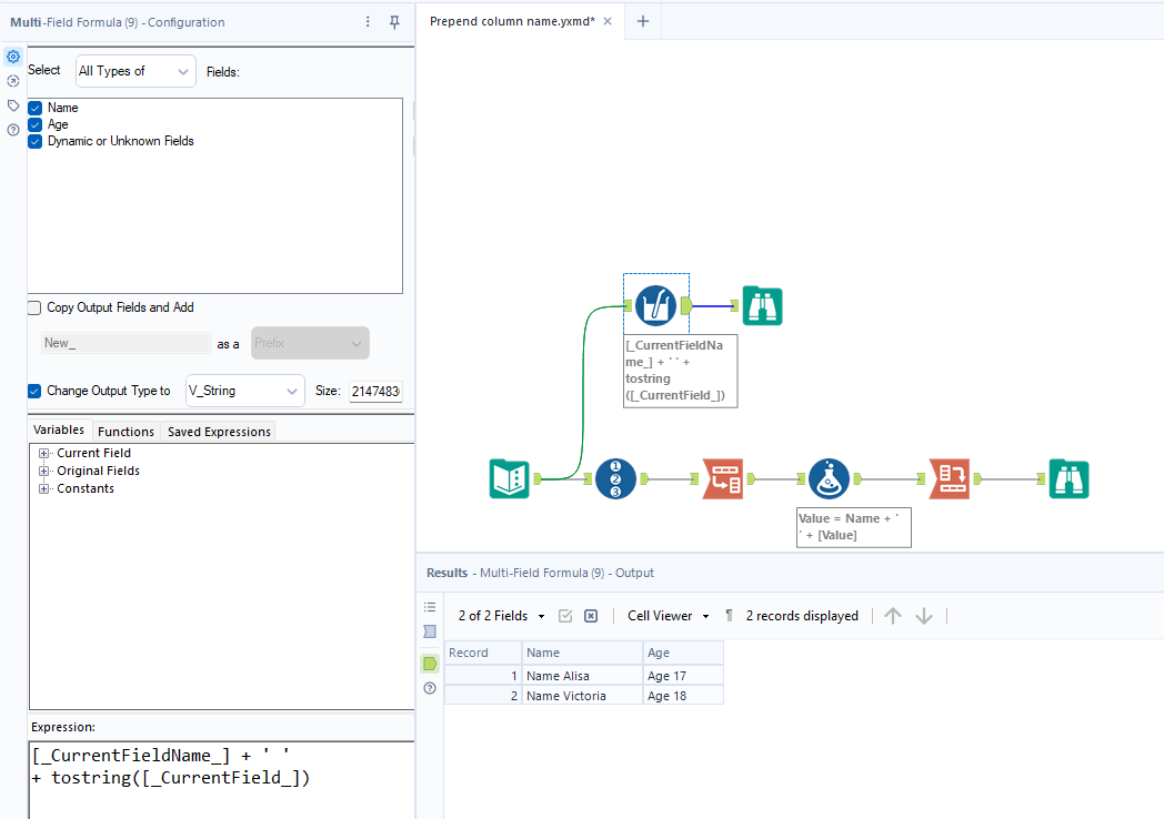 Creating Inputs for a Column - Alteryx Community
