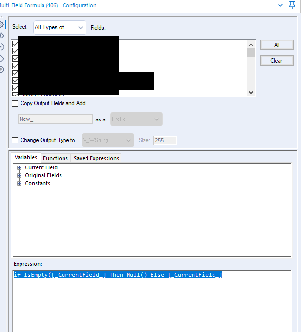 Solved: Convert all empty fields to null - Alteryx Community