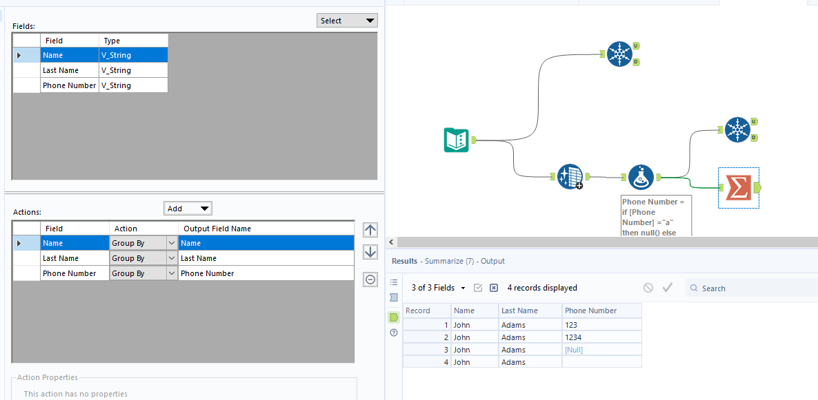 Unique tool not giving correct data while using AM... - Alteryx Community