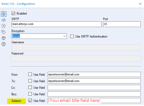 Solved: How to add todays date automatically to the subjec... - Alteryx ...