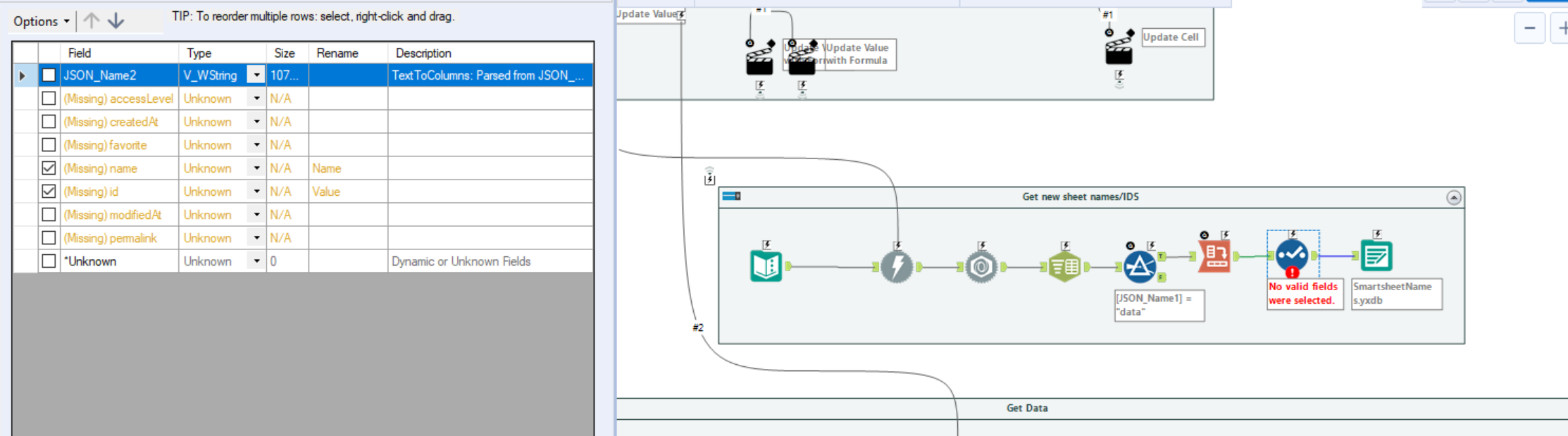 smartsheet connector - Alteryx Community