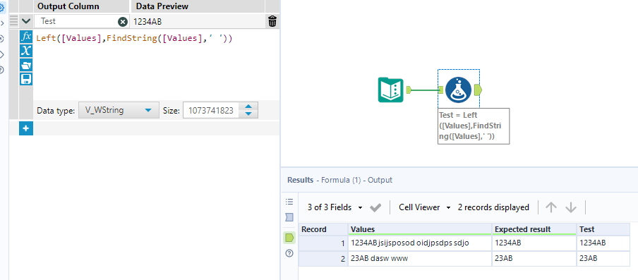 Extract String Value Before First Space Alteryx Community 1715